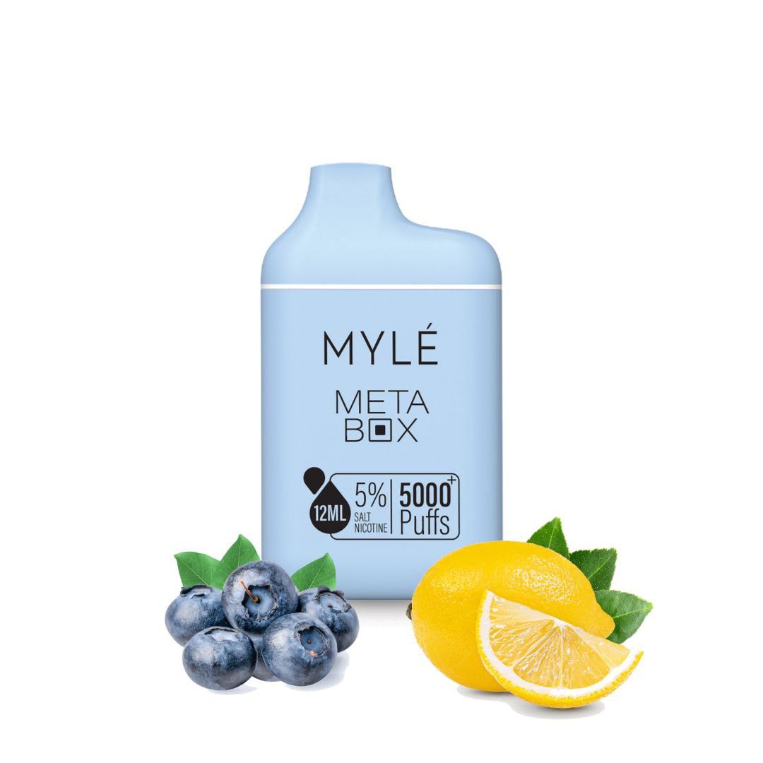 Mylé Meta Box Blueberry Lemon 5000Puff 5% – Mylé Maroc